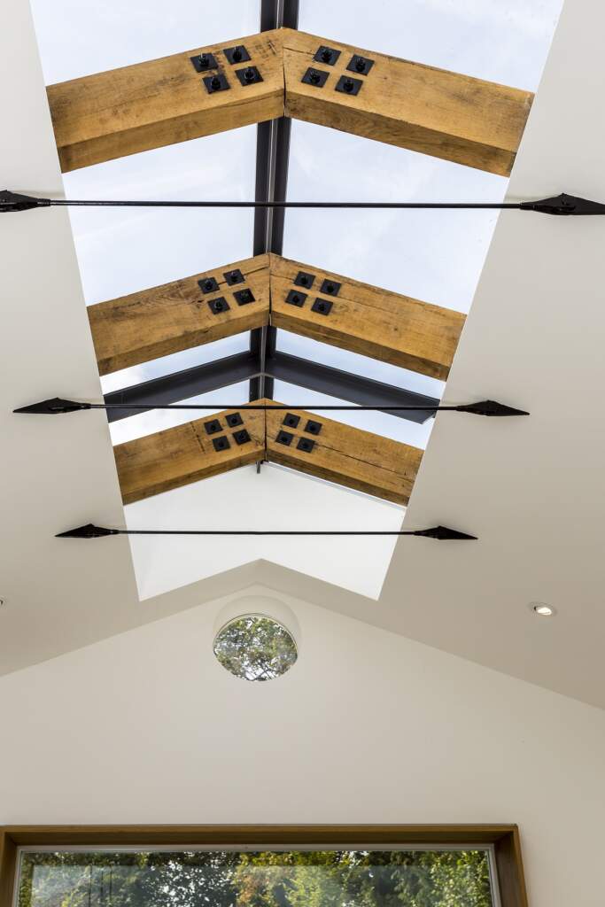skylight with oak beams - Architecture:wk